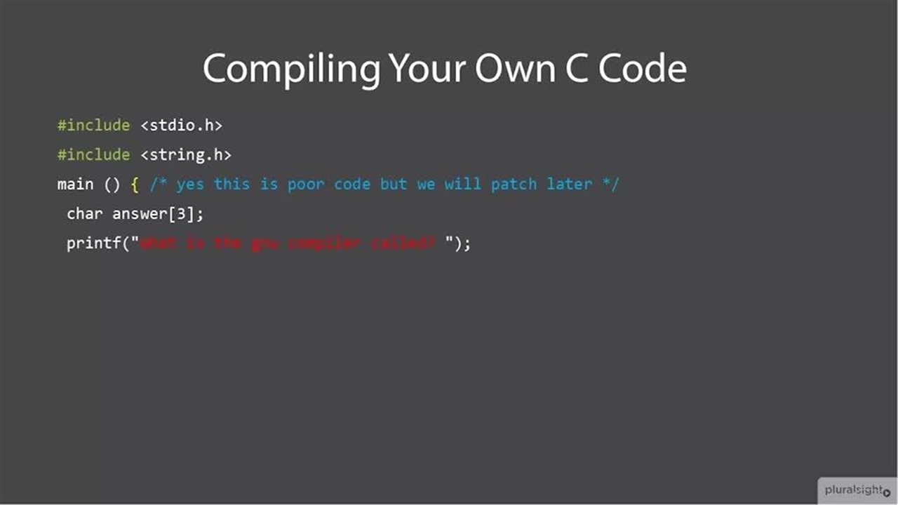 Linux Monitoring and Maintenance (LPIC-2) - 08 Build C Programs from Source - 05 Compiling C ...