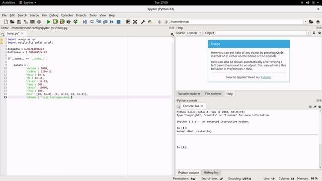 A Molecular (Langevin) Dynamics Code in Python (Part I) - نماشا